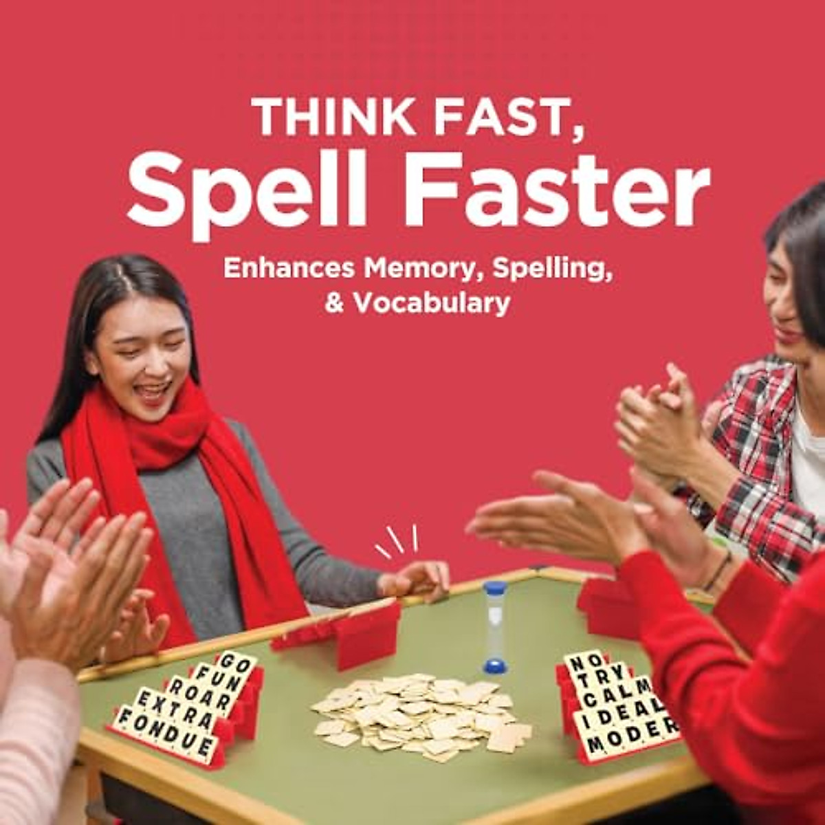 Dabble Word Game - Enhances Memory, Spelling, and Vocabulary for All Ages - Award-Winning, Engaging, Educational Entertainment for Kids, Families, and Seniors, 2-4 Players, Ages 8+