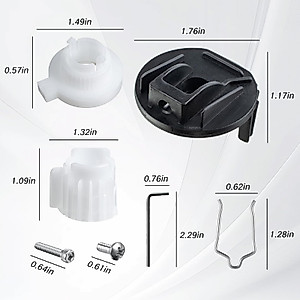 YAFIYGI 7Pcs Shower Handle Adapter Plastic Kit Compatible with Moen Posi-Temp Single Handle Tub Faucet Valve Handle Replacement Kit for 116653 Shower Handle Replacement Adapter Kit