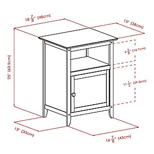 Winsome Wood Henry Accent Table, Natural, FURNITURE