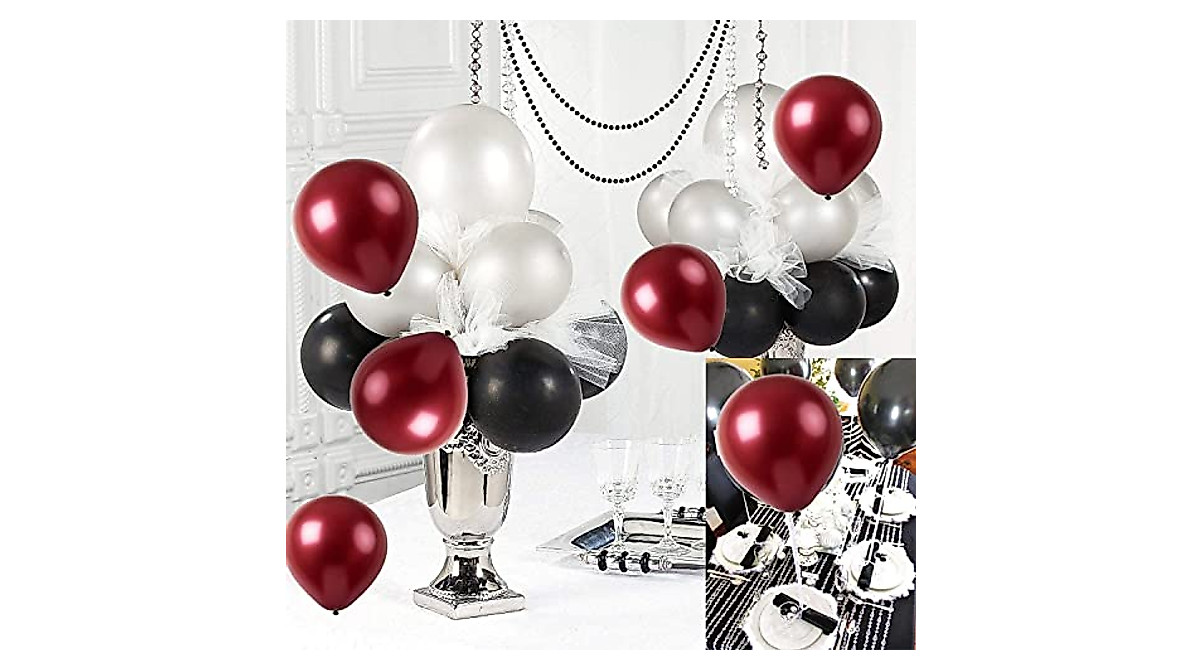 Graduation Decorations 2023 Maroon & Silver Party Kit | Qian's Party