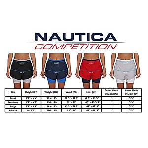 Women's Running Shorts Elastic High Waisted Dry-Fit Moisture Wicking Performance Workout Athletic Biker Compression Pocket (as1, Alpha, s, Regular, Regular, Navy - Nautical Blue)