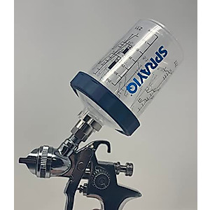 Spray IQ Disposable Paint Spray Gun Cup Set 20oz | 50 Lids & Liners | 1 Hard Cup & Ring | 20 Stoppers - Compatible with Original 1.0 System (not 2.0)
