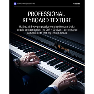 Donner DDP-400 Digital Piano + Donner Duet Piano Bench