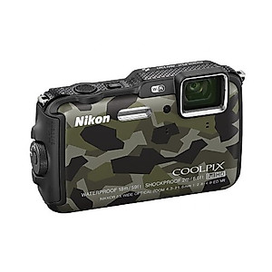 Nikon COOLPIX AW120 16.1 MP Wi-Fi and Waterproof Digital Camera with GPS and Full HD 1080p Video (Camouflage) (Discontinued by Manufacturer)