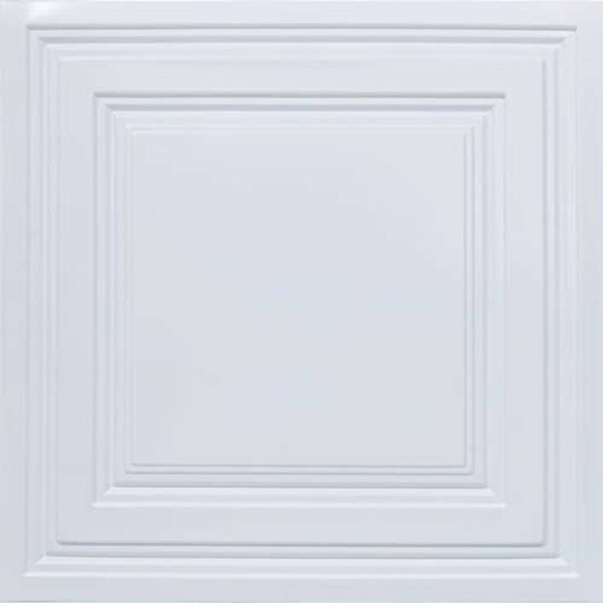 From Plain To Beautiful In Hours 232 Economy PVC Lay-in Ceiling Tile 2 ft. x 2 ft., White, 10 Pack