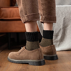 YZKKE 3Pack Mens Super Thick Wool Warm Socks - Soft Comfort Casual Crew Winter Socks