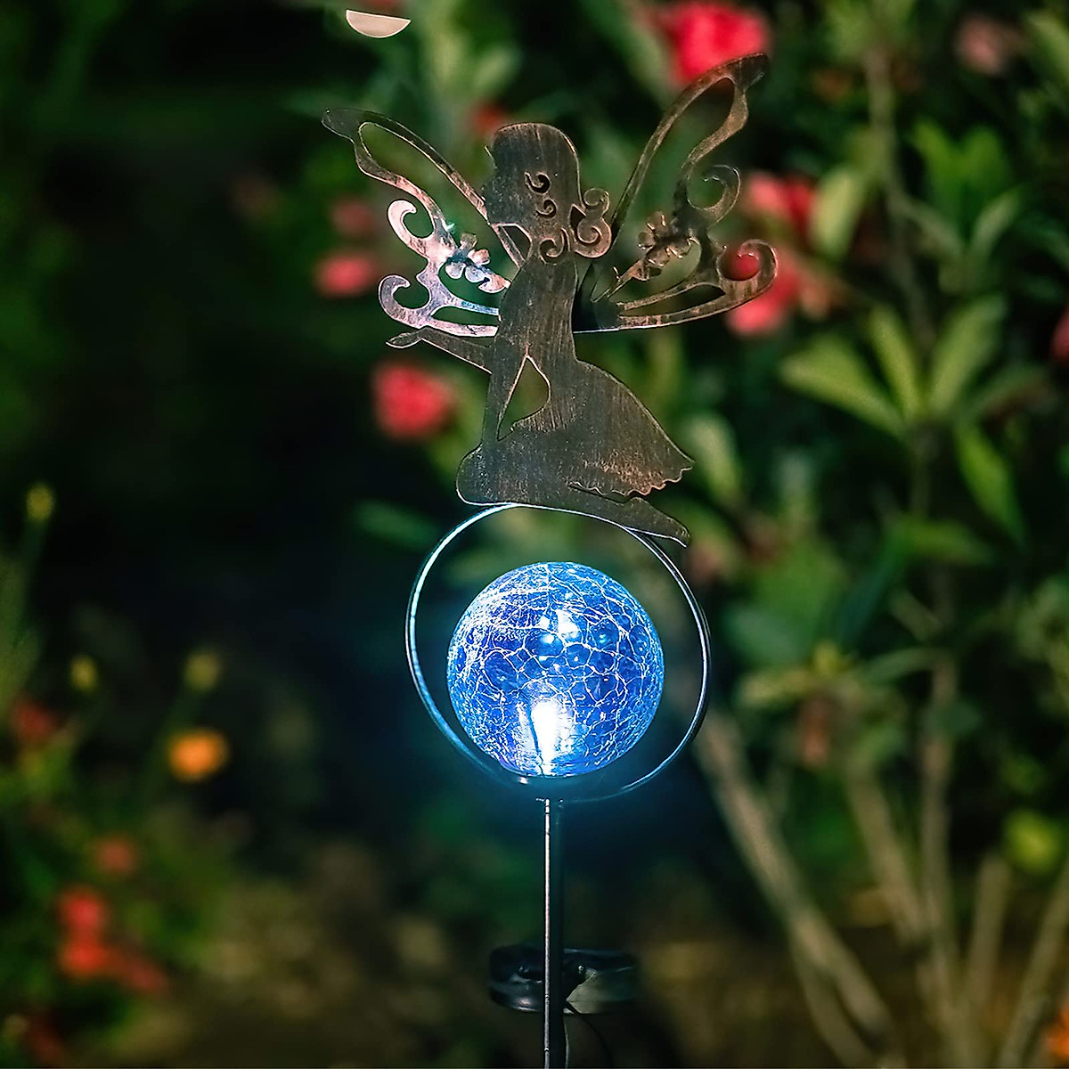 VEWOSTAR Outdoor Solar Light Fairy Decor Path Light Solar Light Stake for Garden Patio Yard
