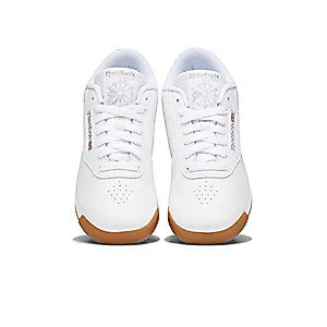Reebok Women's Princess Wide Fashion Shoes,White/Gum, 8