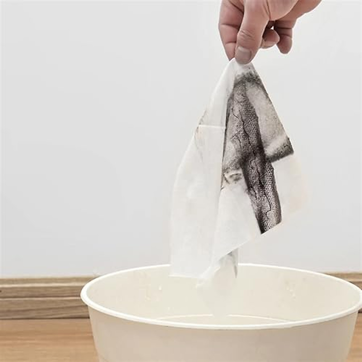 Gwroyx 100pcs Removal Mop Paper Home Kitchen Cleaning Cloth Wet and Dry Dust Mop Paper(200PCS)