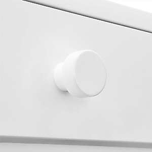 RiverRidge 2pc Kids Desk and Chair Set with Cubbies, Bookracks and Red, White with Black Bins