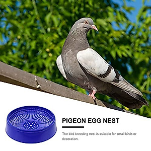 Ipetboom Bird Cozy Hut 3 Pcs Bird Nest, Pigeon Nest Pigeon Breeding Bowl Pigeon Nest Bowl Bird Breeding Box Hatching Nest for Pigeons Doves Quails Small Birds, 21x21x5.5cm Bird Feeding Container