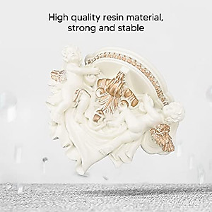 Aqur2020 Resin Angel Wall Art Decor European Angel Shape Wall Shelf Wall Hanging Rack Decoration Rack for Home Bedroom Garden(2#)