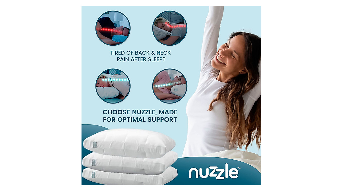 Nuzzle Zero Gravity Support Pillow for All Sleepers - Cooling & Adjustable