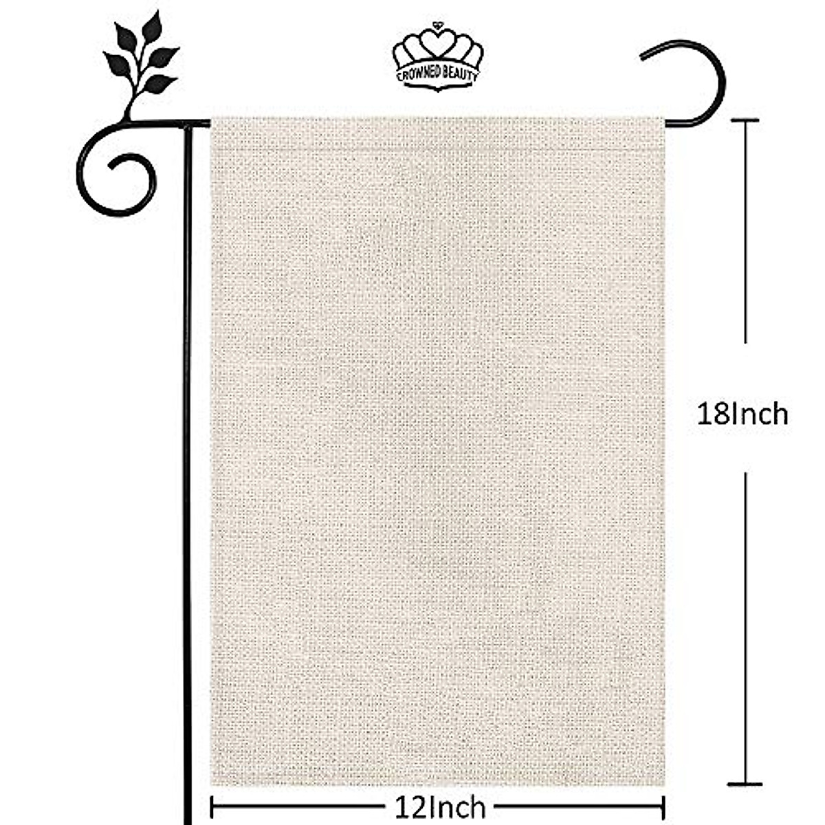 CROWNED BEAUTY LGBT Pride Rainbow Garden Flag 12×18 Inch Love Wins Heart Small Vertical Double Sided Seasonal Outside Décor for Yard Farmhouse CF066-12