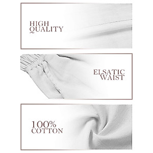 ECUPPER Womens Cotton Cropped Pants Loose Fit Wide Leg Capri Casual Plus Size Elastic Waist Trousers Gray S