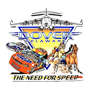 Dover Delaware The Need for Speed Artwood Fridge Magnet