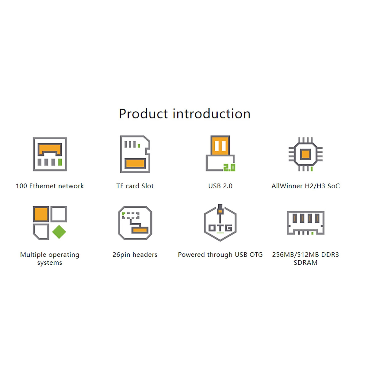 Orange Pi Zero 512MB Developed Board, H2+ Quad-Core Open-Source Single Mini Single Board Computer (512MB ram, Zero+Case+Heat Sink+Power+16G SD+Expansion Board)