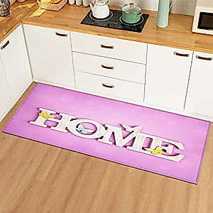 OPLJ Sweet Home Kitchen Mat Carpet Anti-Slip Door Mat Living Room Bedroom Kitchen Floor Mat Door Mat Carpet A6 50x160cm