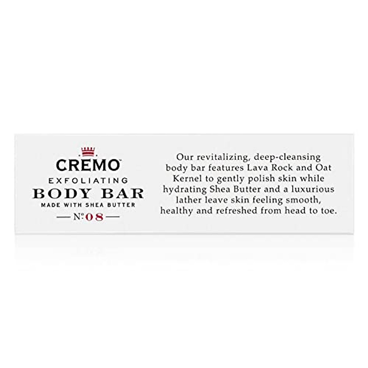 Cremo Bourbon & Oak Exfoliating Body Bars (3-Pack) - A Sophisticated Blend of Distiller’s Spice, Fine Bourbon and White Oak