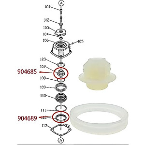 904689 and 904685 replacement nailer head valve seal for Porter Cable FN250B FN251