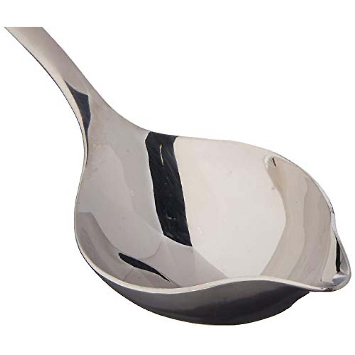 Mercer Culinary 18-8 Stainless Steel Saucier Spoon with Tapered Spout, 8-1/2 Inch