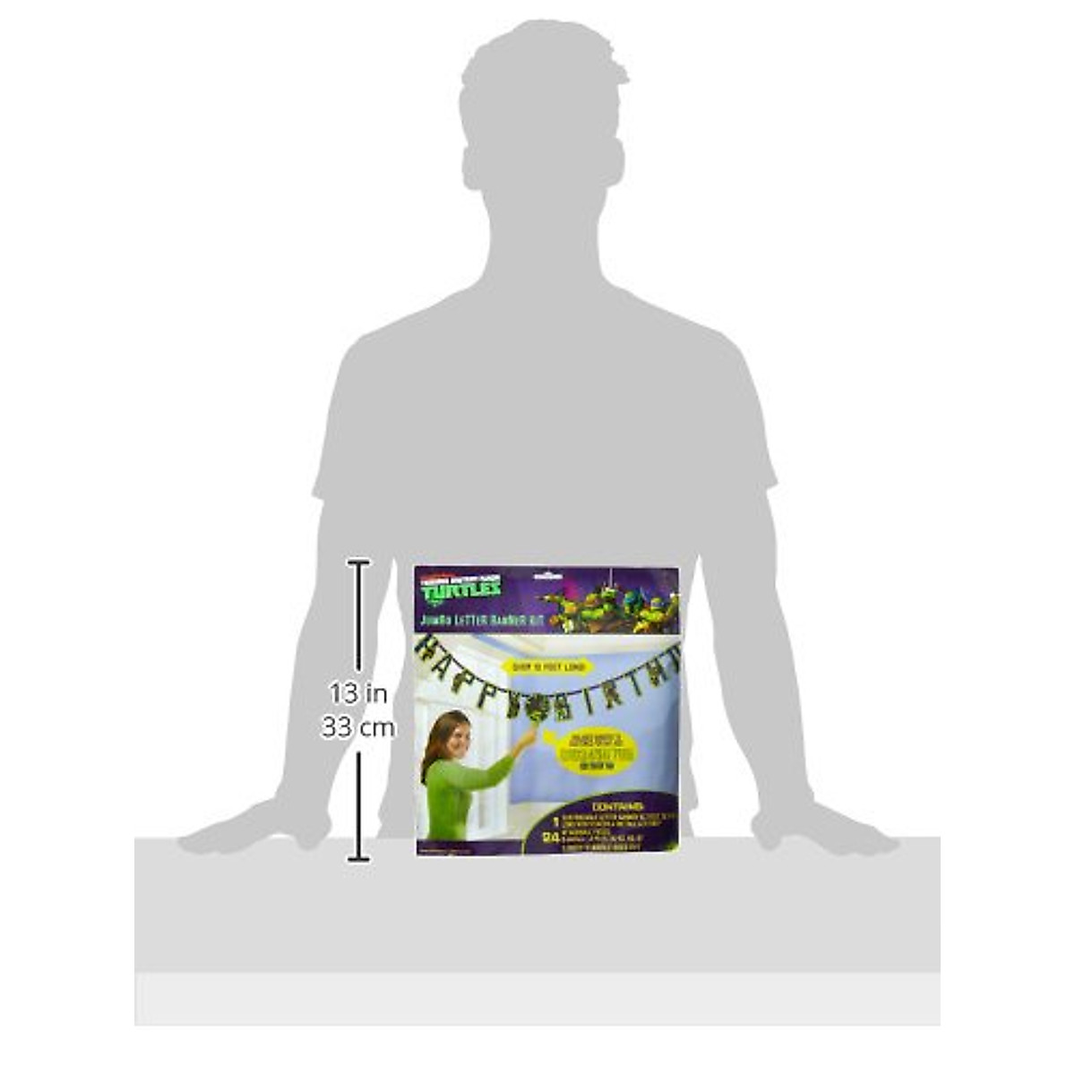 TMNT™ Jumbo Add-An-Age "Happy Birthday" Letter Banner