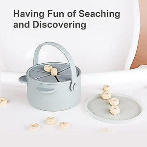 Dilovely Baby Led Weaning Supplies, Snack Cups for Toddlers Green