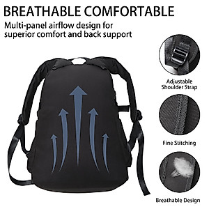 HengQiYu Boys and Girls Insulated Lunch Bag Set Backpack, Youth School Backpack, Children's Backpack, Laptop Backpack (Black)