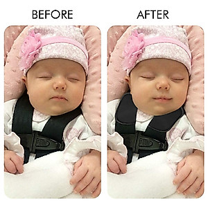 Baby Shoulder Crotch Pad Set, Straps Shoulder Pads Suit for Toddlers, Infant, Car Seat Hip Support, Universal Soft Seat Belt Covers Cushion for Car Seats, Pushchair, Stroller, High Chair (3pc Pads)