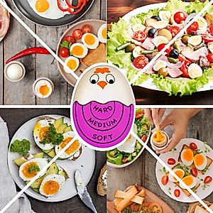 Egg Timer Sensitive Hard & Soft Boiled Color Changing Indicator Tells When Eggs are Ready 3 Pack Purple