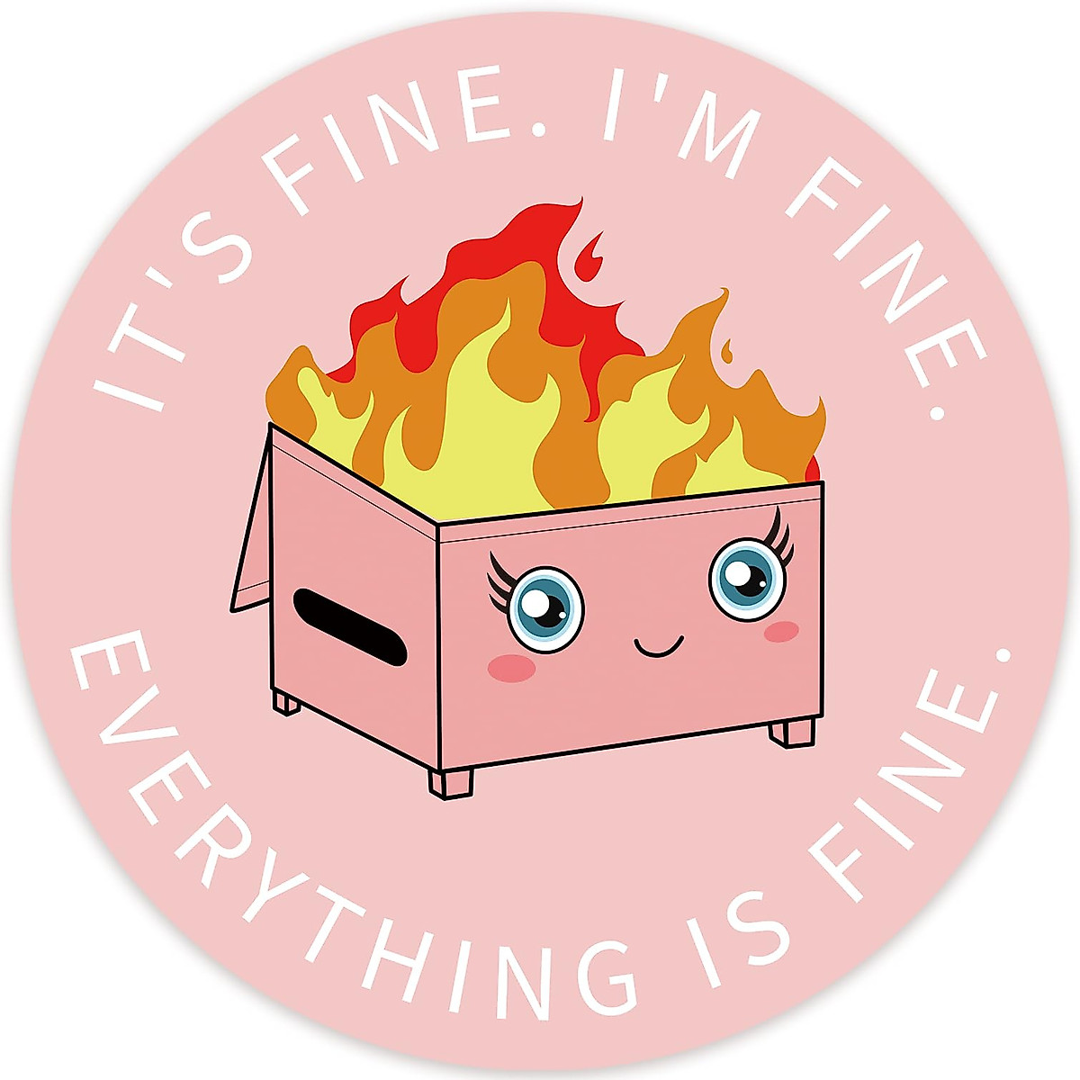 Audimi Cute Mouse Pad Mouse Mat Anti-Slip Base for PC Office Working Gaming, Red Dumpster 8.7x8.7 Inch (22X22X0.3Cm)