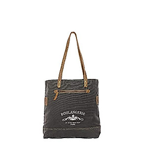 The Gypsy Upcycled Canvas and Genuine Hair-On Cowhide Leather Tote Bag