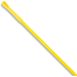SPARTA Fiberglass Broomstick Replacement Broom Handle with Acme Threaded Tip for Industrial Cleaning Tools, Fiberglass, 60 Inches, Yellow