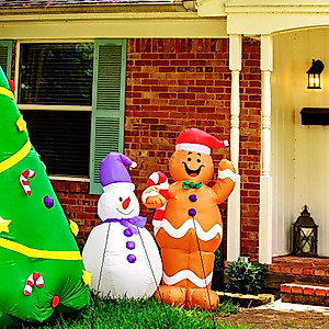 Yinkin 18 Sets Inflatable Stakes Replacement Yard Inflatable Plastic Stakes and Tethers for Christmas Lawn Tents Pegs Blow up Stakes for Inflatables Camping Tents Outdoor Camping Canopy(Black)