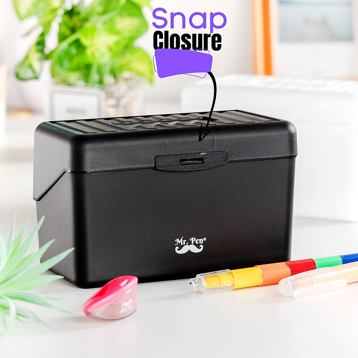 Mr. Pen- Index Card Holder, 2 Pack, 3x5 Index Card Box, Note Card Holder, Flash Card Box, Index Card Holder Box, Note Card Box, Flash Card Holder, Notecard Box, Notecard Holder, Flash Card Organizer