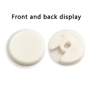 Suyitai 4PCS New Analog Stick Cap Joystick Cover Replacement for Nintendo 2DS 3DS 3DS XL LL White