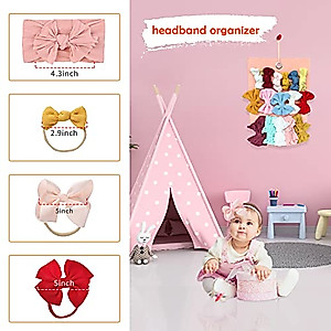 20PCS Baby Nylon Headbands,Bow Holder for Girls Hair Bows,baby essentials for newborn,Hair Accessories for Baby Girls