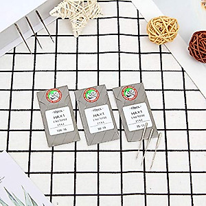 40 Pcs Home Sewing Machine Needles Size 75/11, 90/14, 100/16, Universal Sewing Needles, Flat Head Embroidery Machine Needles for Brother Singer Janome Sewing Machine