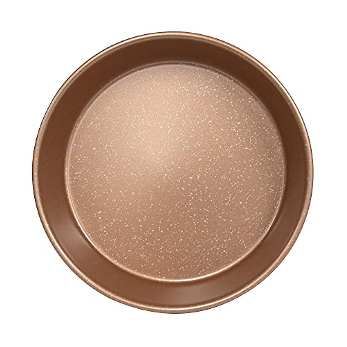 casaWare Ceramic Coated NonStick 9-Inch Round Pan, Rose Gold