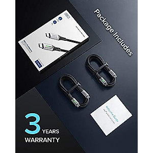 USB C to USB C Cable, INIU 100W [2-Pack 6.6ft] PD 5A Fast Charging Type C to Type C Cable, Nylon Braided USB-C Cord Phone Charger for Samsung S22 Note 20 iPad Pro MacBook Tablets LG Google etc.