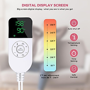 NOWWISH Heating Pad for Back Pain & Cramps Relief, XXL Extra Large Moist Heat Electric Heating Pads with Auto Shut Off, Gifts for Women, 17 ''x 33'', Pink, 17''x33'', (FY-HW1836)