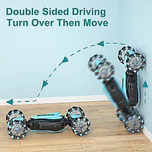 Gesture Sensing RC Stunt Car Remote Control car for Boys 360°Rotating 4WD RC Cars Transform 2.4Ghz Hand Controlled Toys for Boys 4-7 Birthday Presents for Kids Age 7 8 9 10 11 yr (Orange)