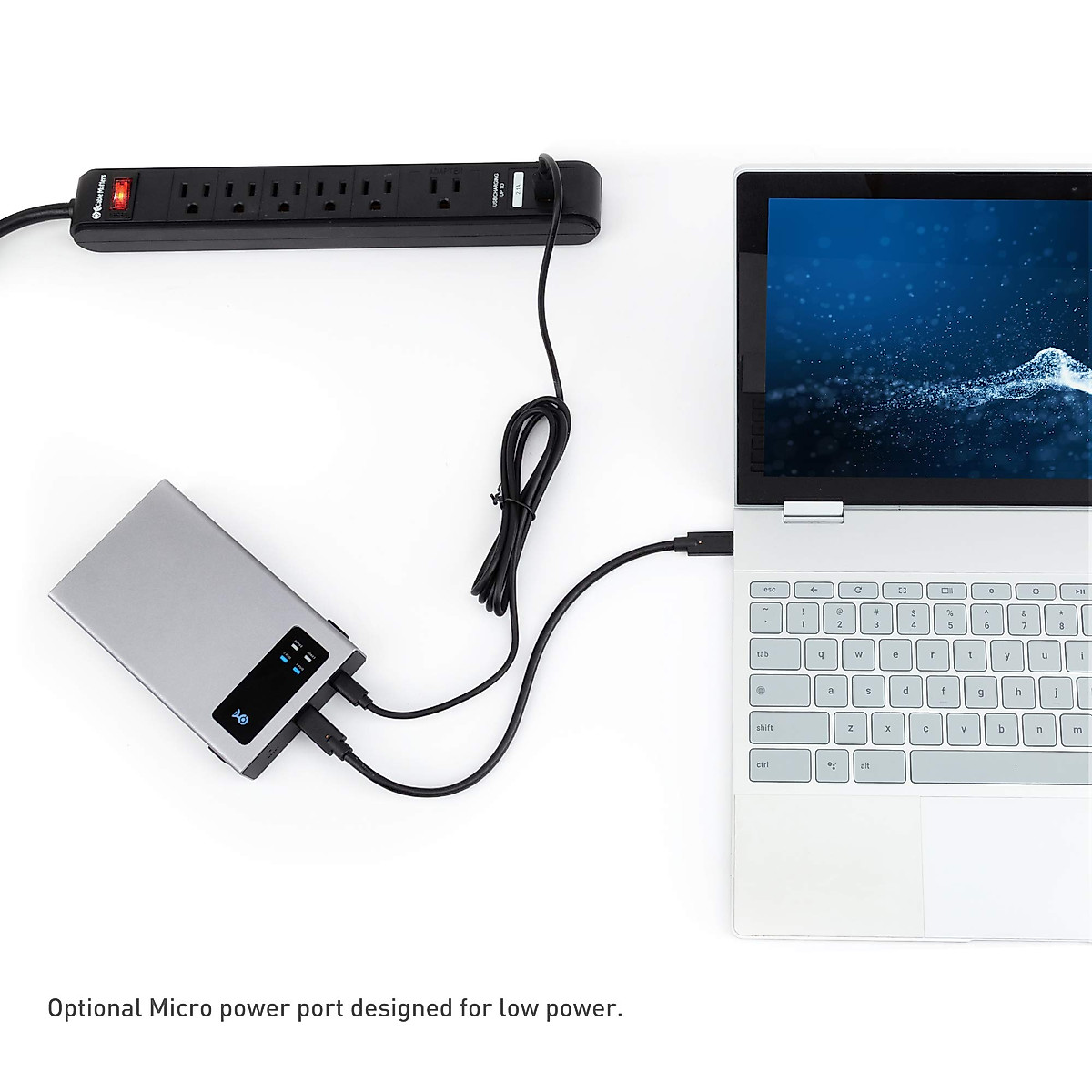 Cable Matters 10Gbps Aluminum Dual Bay 2.5 Inch External SSD Enclosure (USB C Enclosure) with USB-C and USB-A Cables Supporting RAID 1 and RAID 0 - Thunderbolt 4 / USB4 / Thunderbolt 3 Port Compatible
