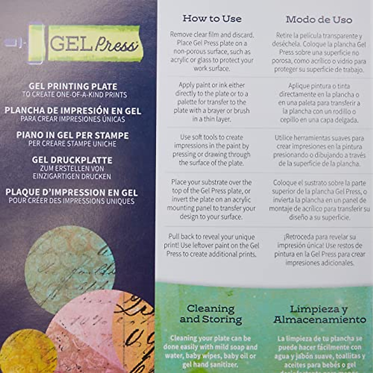 Gel Press Monoprinting Plate 5" x 7" 10810