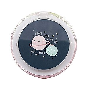 FQYYDD Illuminated Makeup Mirror Led Mini Makeup Mirror Hand-Folded Small Portable Usb Rechargeable