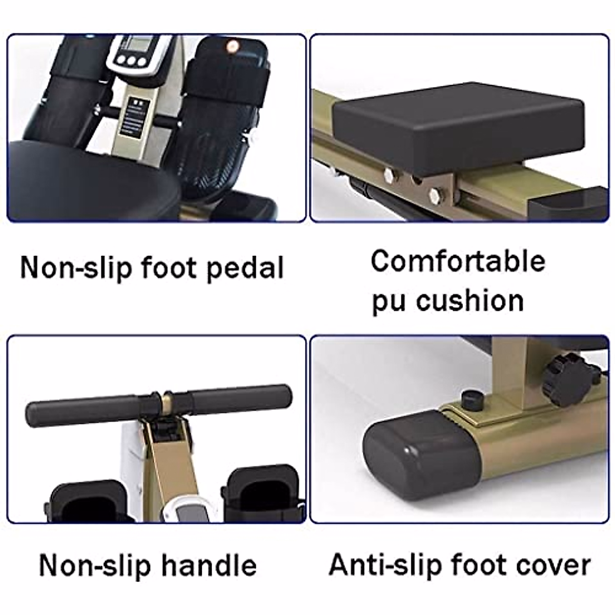 Rowing Machines Rowing Machine Indoor Exercise Equipment with 12 Level Adjustable Resistance HD Data Display Cardio Fitness Equipm