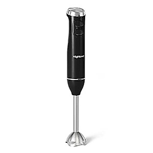 Highland Handheld Immersion Mixer, Black and Stainless Steel