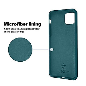 OTOFLY Compatible with iPhone 12 Mini Case 5.4 inch(2020),[Silky and Soft Touch Series] Premium Soft Liquid Silicone Rubber Full-Body Protective Bumper Case for iPhone 12 Mini (Teal)