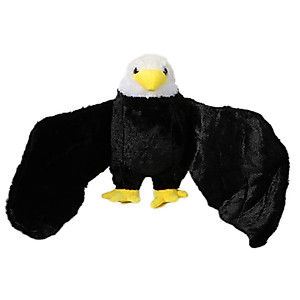 CAZOYEE Large Bald Eagle Plush Stuffed Animal, Soft American Eagle Plush Toy, Cute Bird Plushie, Cuddly Birthday for Kids, 15.7"