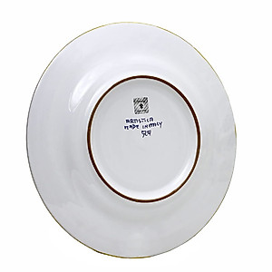 RICCO DERUTA CLASSICO: Large Serving Salad Pasta Bowl [0007-RIC] - Authentic hand painted in Deruta, Italy. Original design. Shipped from the USA with Certificate of Authenticity.